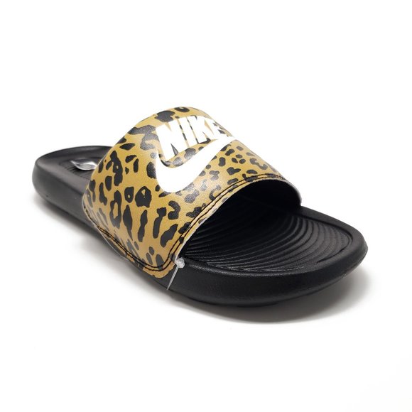 Nike | Shoes | Nike Victori One Slides Leopard Print Womens Size 7 8 ...